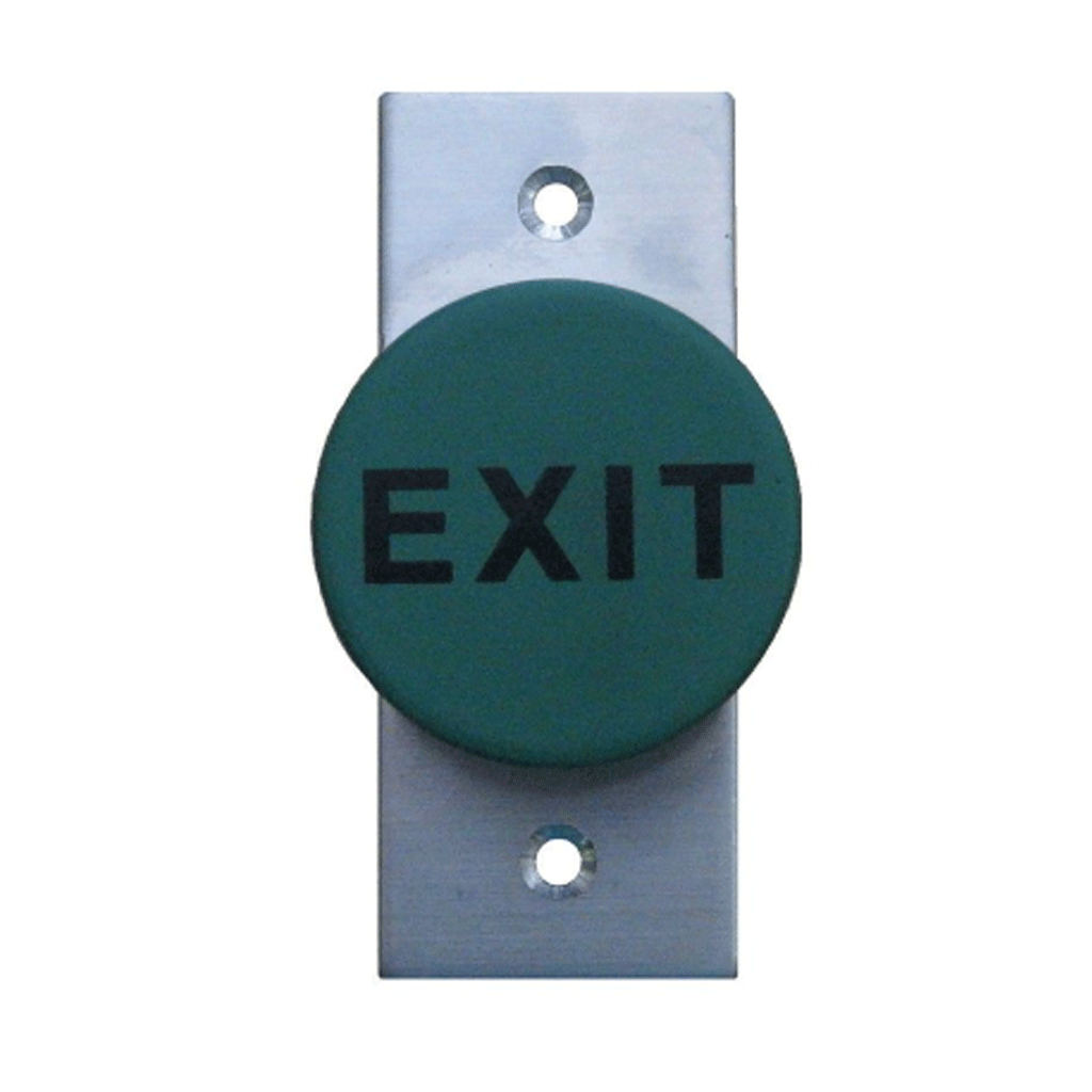 Exit button, Heavy Duty Mushroom, Green, IP66, Vandalproof, Architrave ...