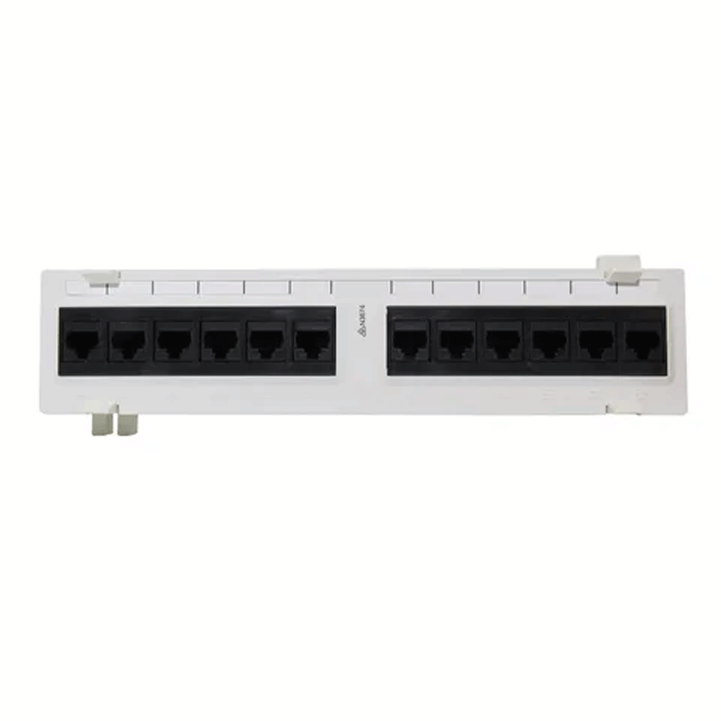 Mini 12 Port Surface Mount Patch Panel, Cat6 Rated – Modular Technology ...