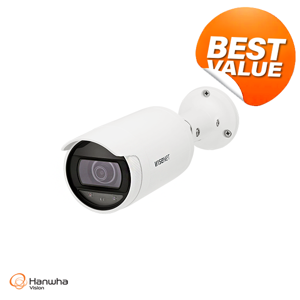 Hanwha Vision 4MP H.265 NW IR Bullet Motorized Lens Camera – Modular ...
