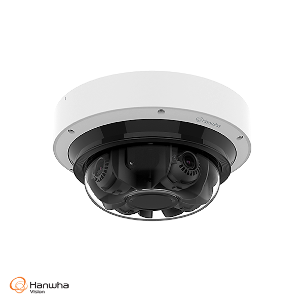 Hanwha Vision 4MP H.265 IR Multi-sensor camera with AI Object Detectio ...